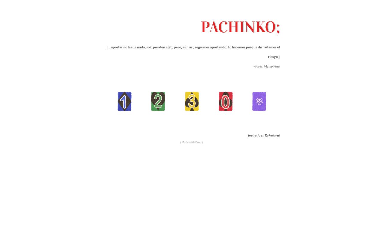PACHINKO;